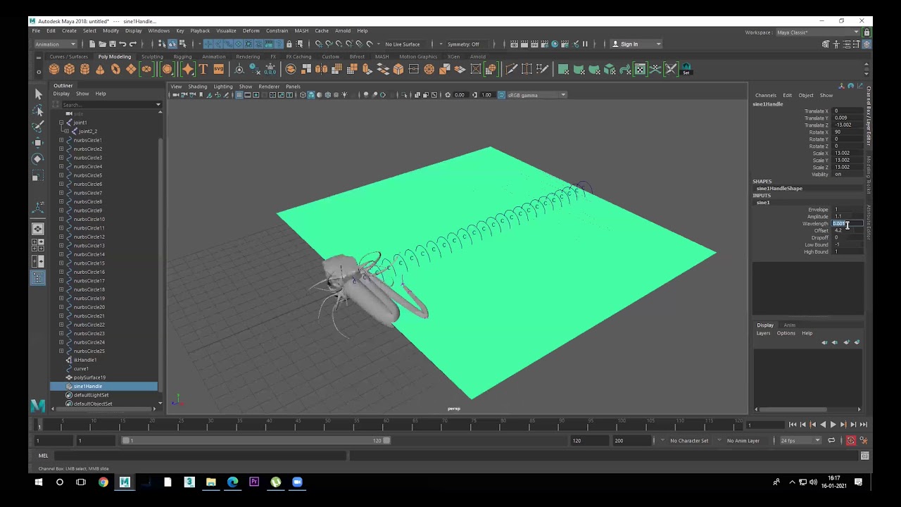 Snake Rig in Maya - YouTube