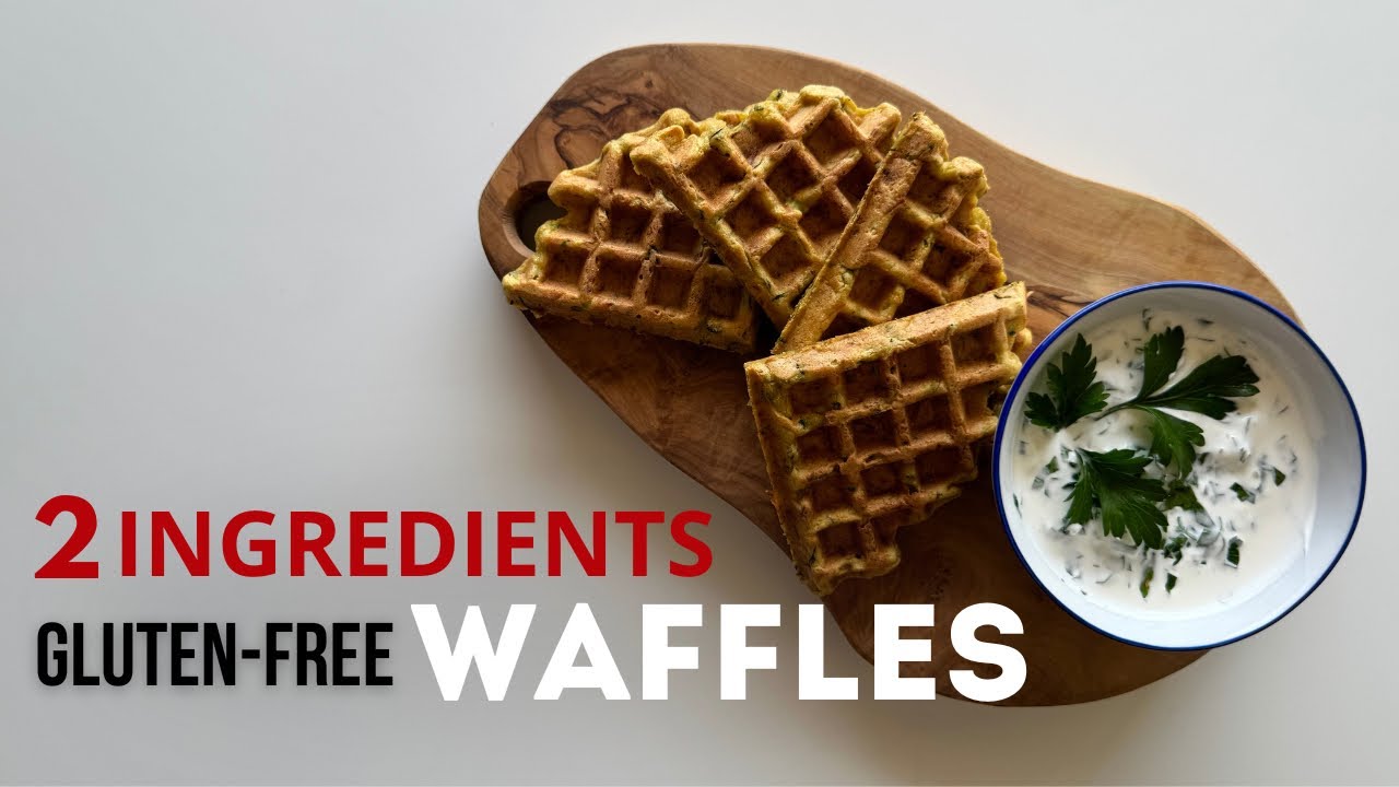 🔥 Gluten-Free Waffles – 2 Ingredients (So Easy!) VEGAN RECIPE! - YouTube