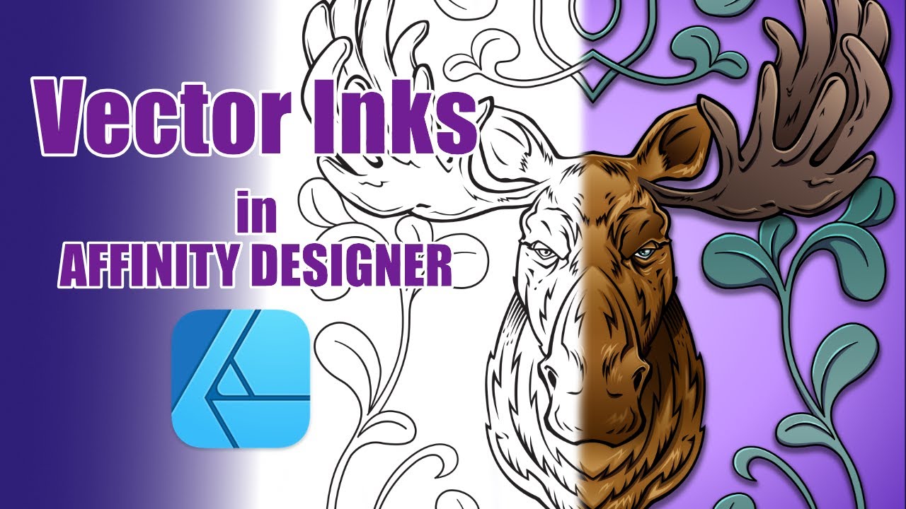 Vector Inking Process | Speed Art | Majestic Moose - YouTube