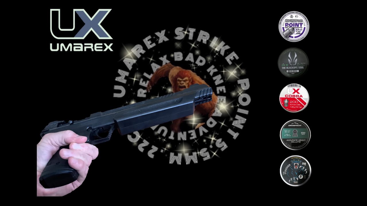 Umarex Strike Point 5,5mm .22cal pellet testing - YouTube