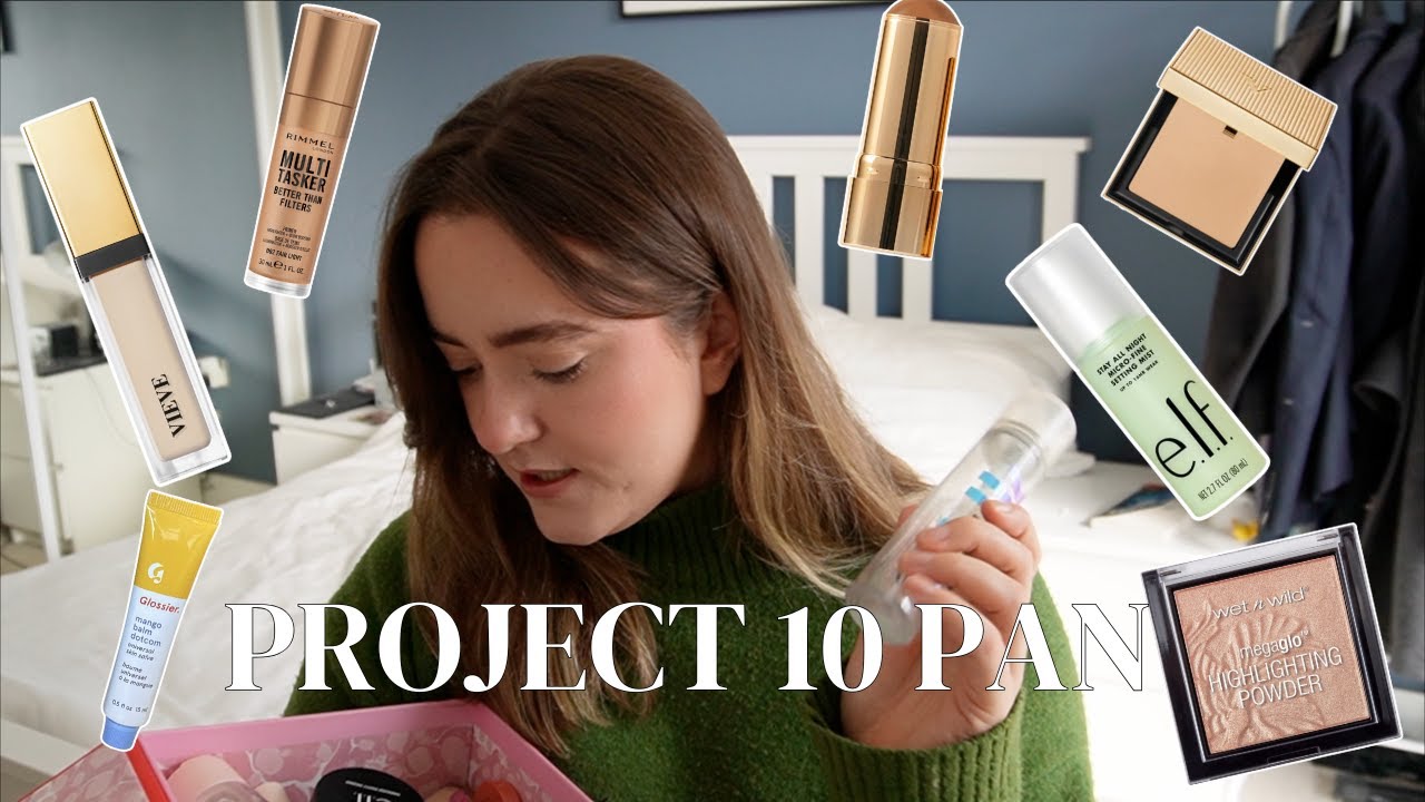 PROJECT 10 PAN | Final Checkin, Makeup Empties, Panning Makeup - YouTube