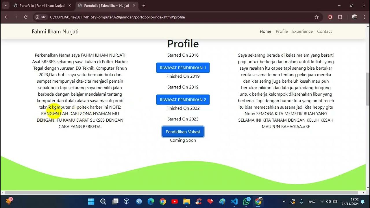 UTS PEMROGRAMAN WEB1 FAHMI ILHAM NURJATI 3E - YouTube