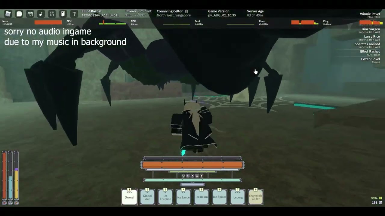 Weapon Enchant Back To Back From Widow | Deepwoken - YouTube