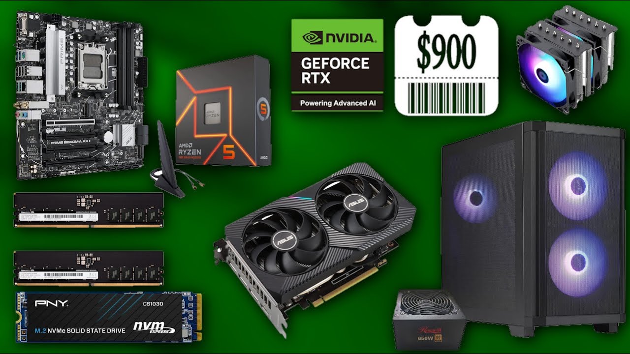 The Minimum Viable RTX Gaming PC On Amazon (900$) - YouTube