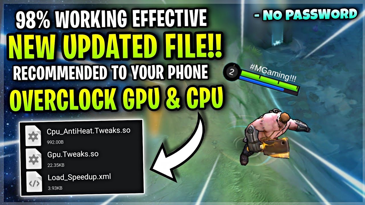 New! Config OverClock Cpu & Gpu Performance Reduce Battery Drain In ...
