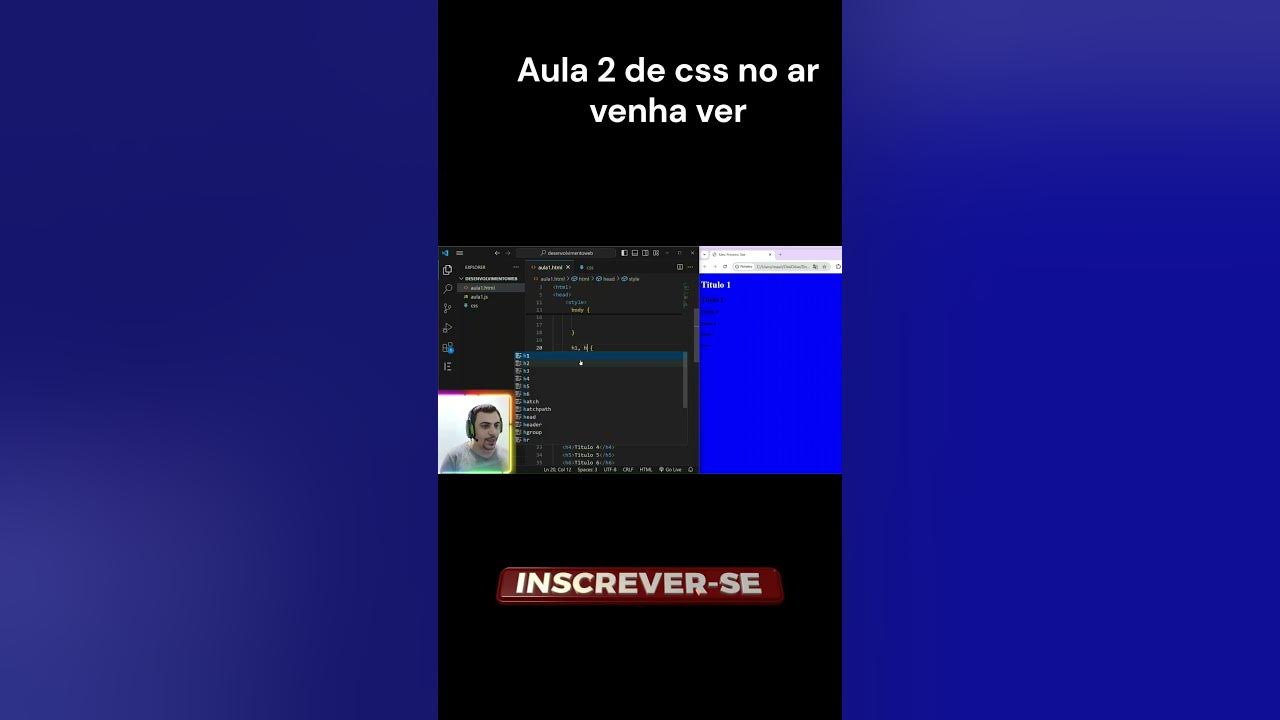 Curso Css Completo Aula 02 Css Internal E Propriedades Css Parte 1 Css Youtube
