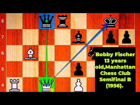 "Bobby Fischer V's Samuel Baron || Manhattan Chess Club Semifinal B ...