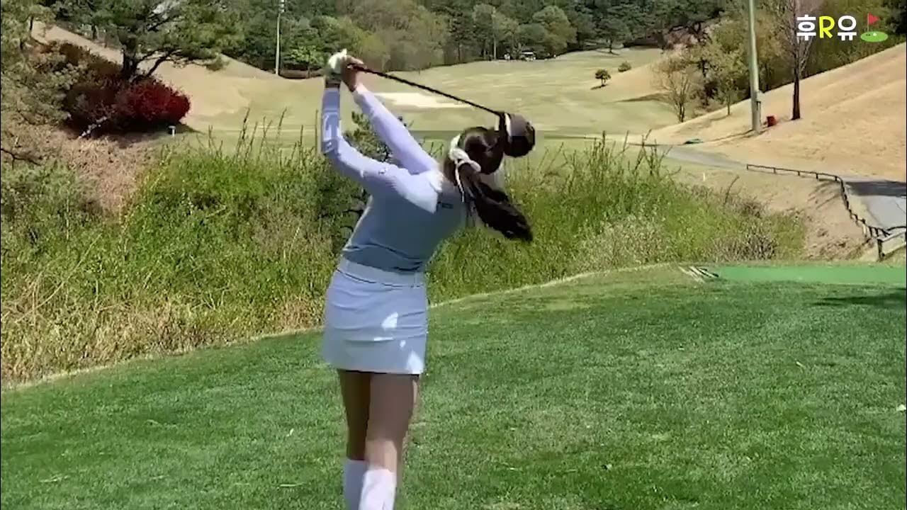 고퀄 명품몸매 명품샷 전승민프로 골프스윙 KLPGA Korean golf beauty ゴルフ Gorgeous 골프웨어 미니스커트 미녀골퍼 - YouTube