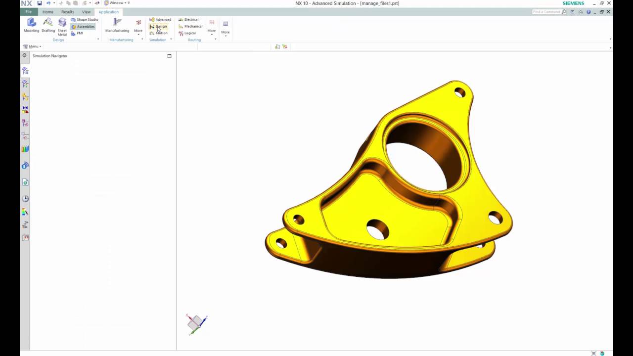 NX10 Design simulation Solver Concept Tutorial Video Training - YouTube