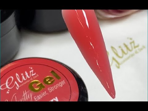 Velvetty Gel Swatch - Cherry - Nail Tutorial - How to Quick Easy Simple - YouTube