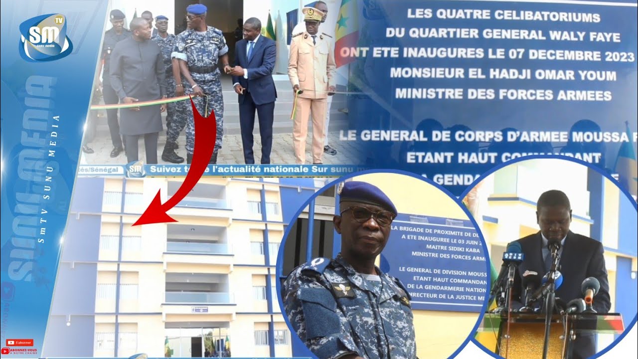 Cérémonie d'inauguration( immeubles et centre médical) à la LGI de mbao ...