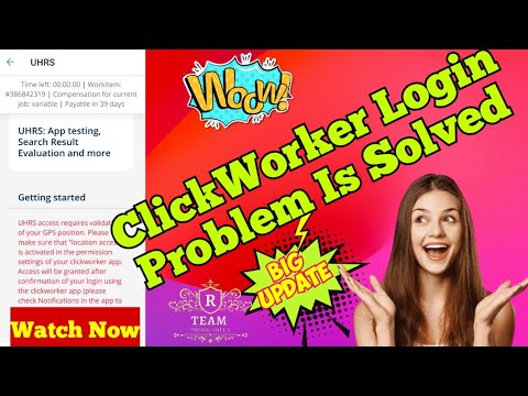ClickWorker Login Problem Is Solved ll Watch Now #clickworker # ...