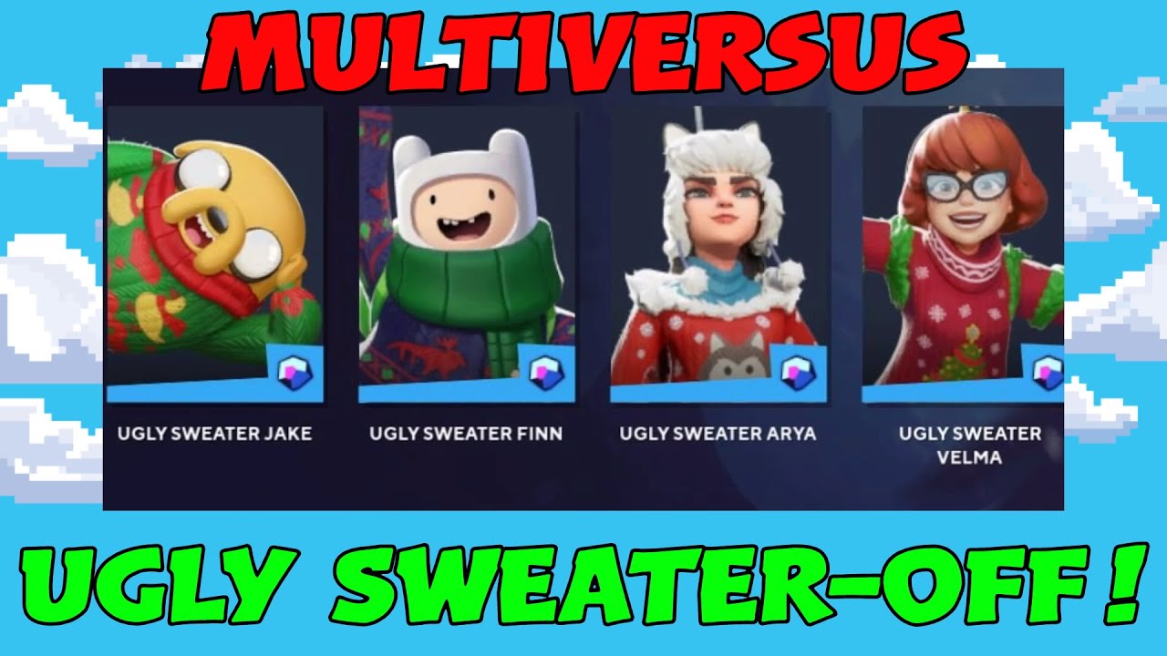 Ugly Sweater-Off in MultiVersus! (Checking out Christmas content and ...