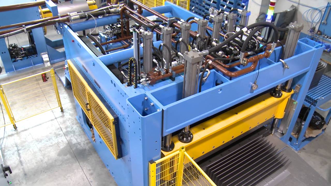 Fin Folding Line MACPO 1600 and Edge welding machine with Automatic Rod ...