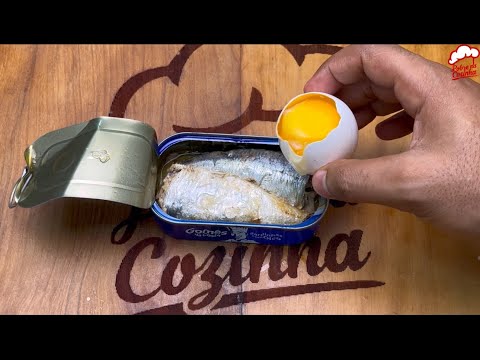 jogue ovo na sardinha, você vai querer fazer sempre para seu jantar