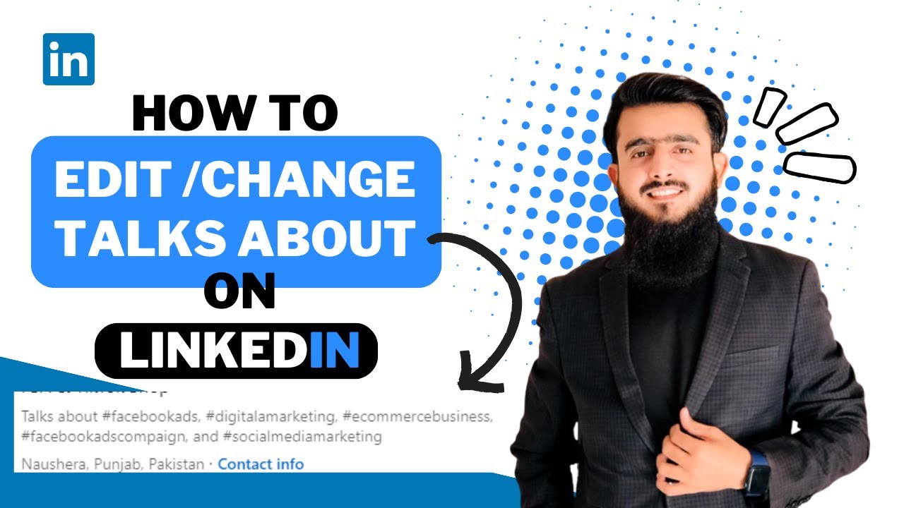 How To Change Talks About On Linkedin