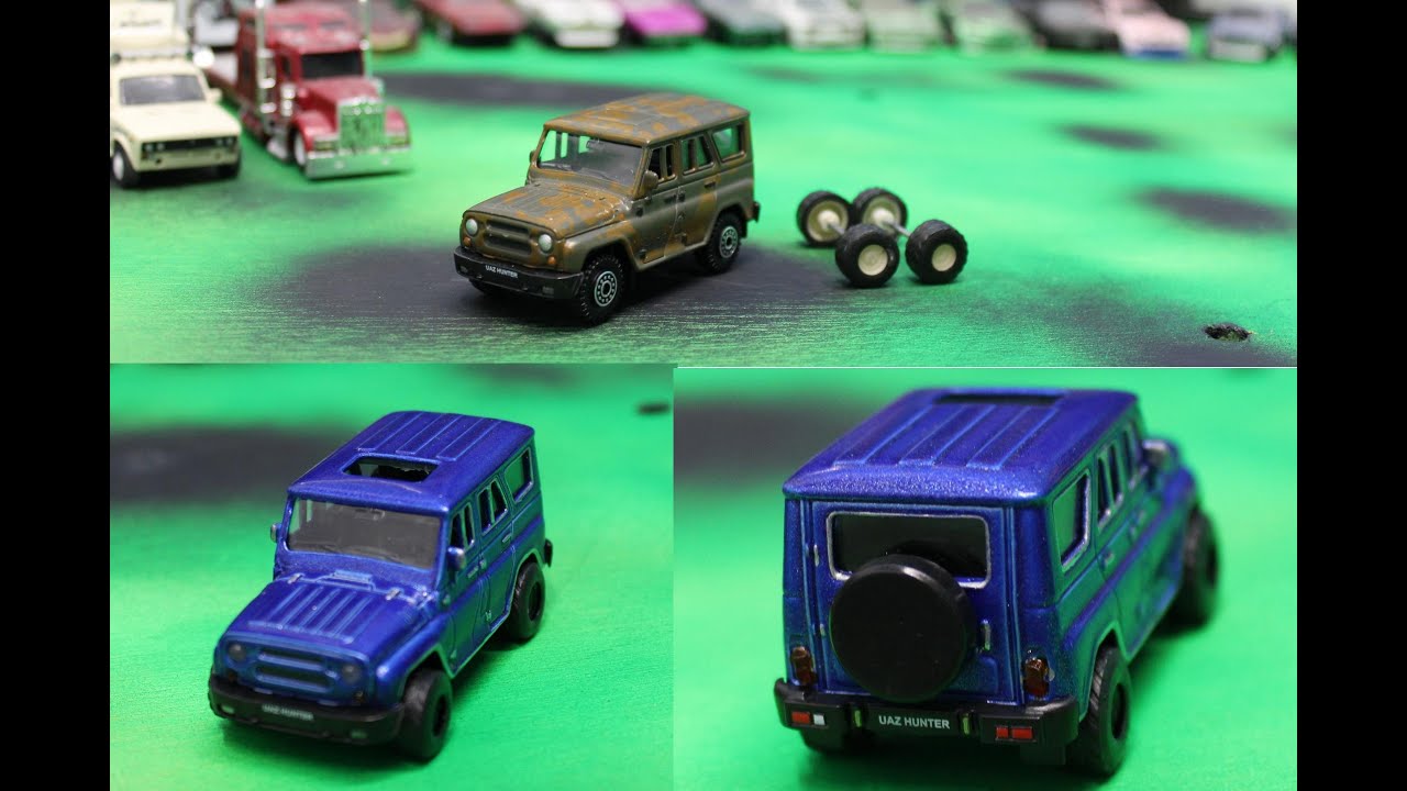 Тюнинг модельки УАЗ Хантер Автотайм 1:64.| Custom Diecast UAZ HUNTER ...
