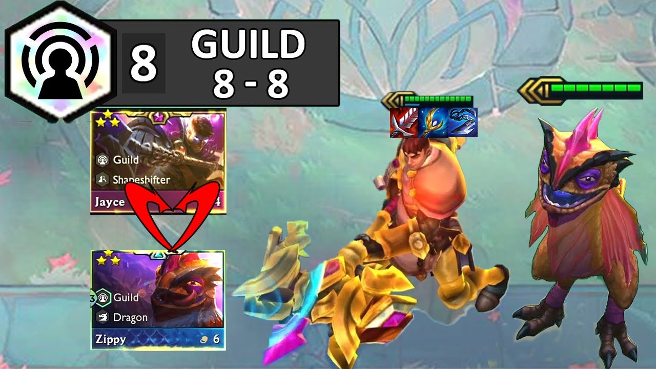 The Ugliest & Handsome : 8 GUILD 3 Star Couple | Zippy & Jayce | TFT SET 7.5 Dragonlands - YouTube