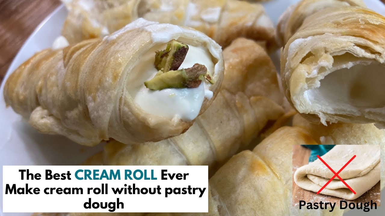 Cream Roll | Make cream roll without pastry dough | Simple and easy ...