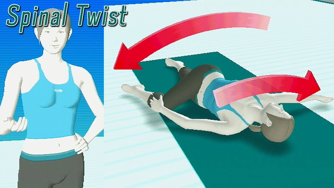 Spinal Twist Pose - Wii Fit Yoga - YouTube