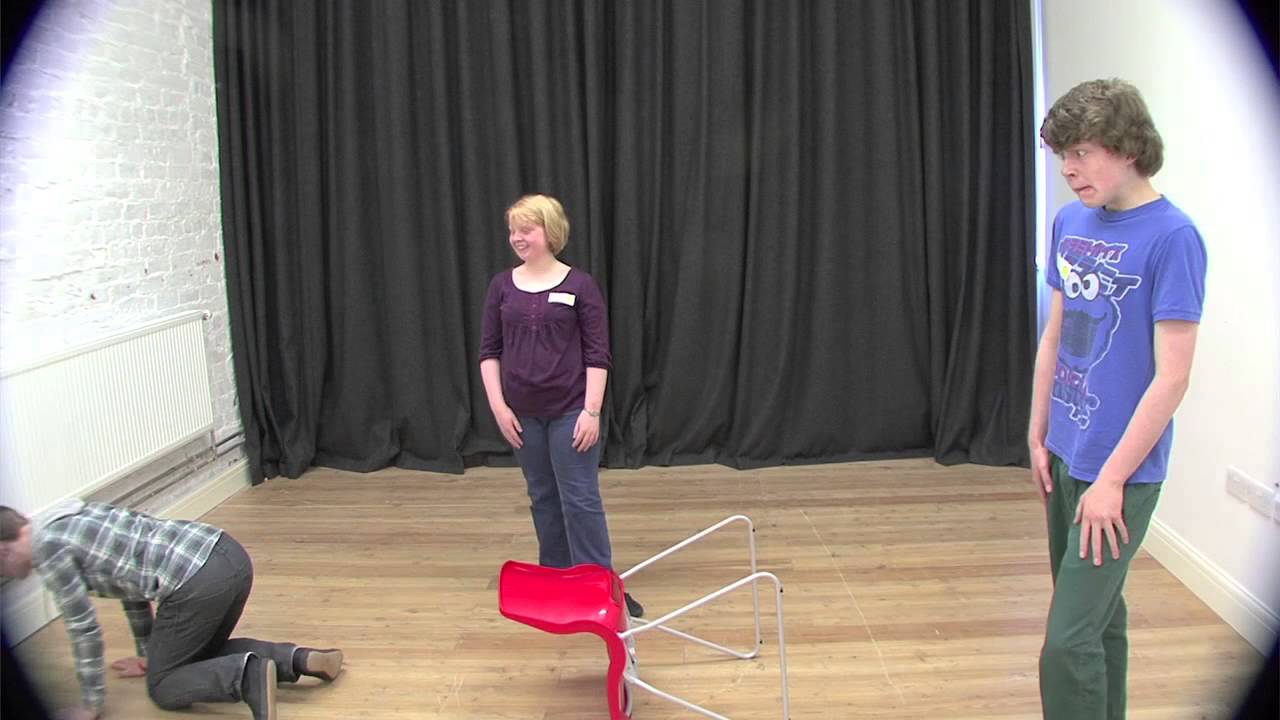 Chair fall animation - YouTube