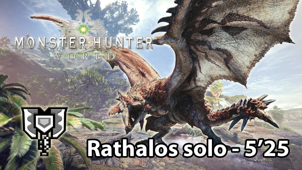 MHWorld Beta: Rathalos Charge Blade solo 5'25 - YouTube