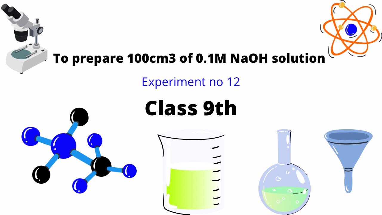 Prepare 100cm3 of 0.1M NaoH - YouTube