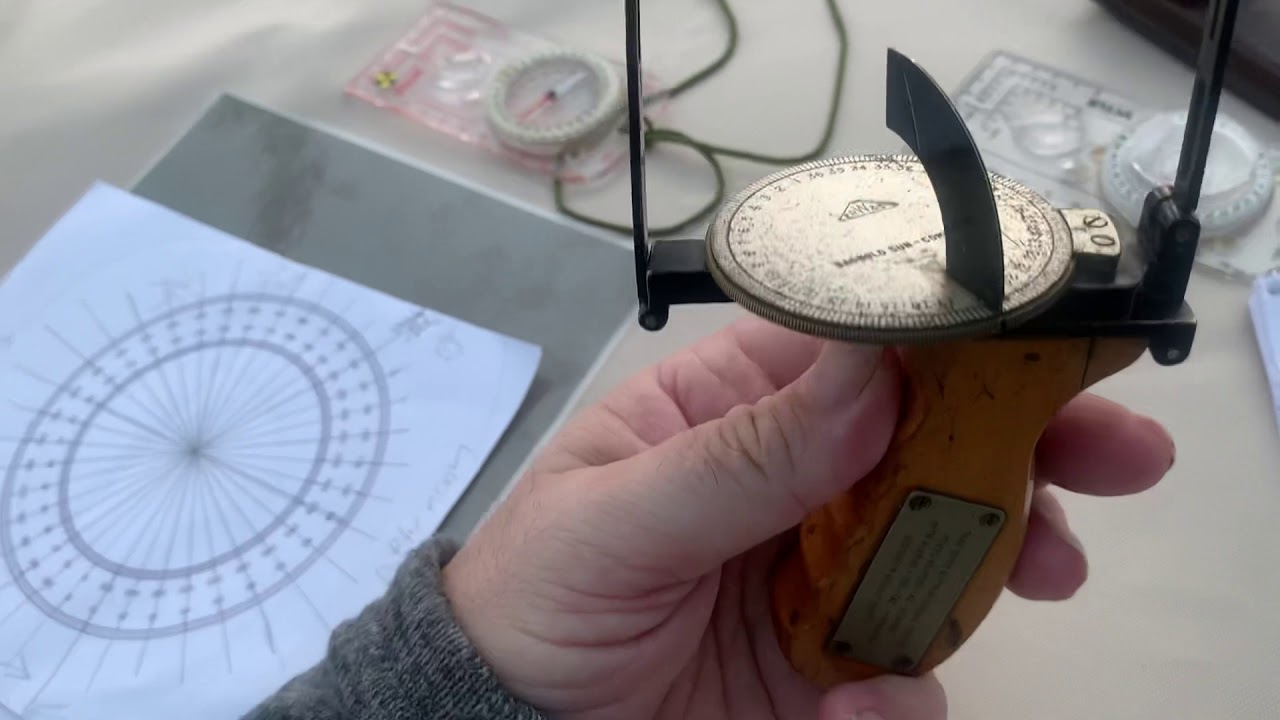 Ralph A Bagnold Sun Compass handheld - YouTube