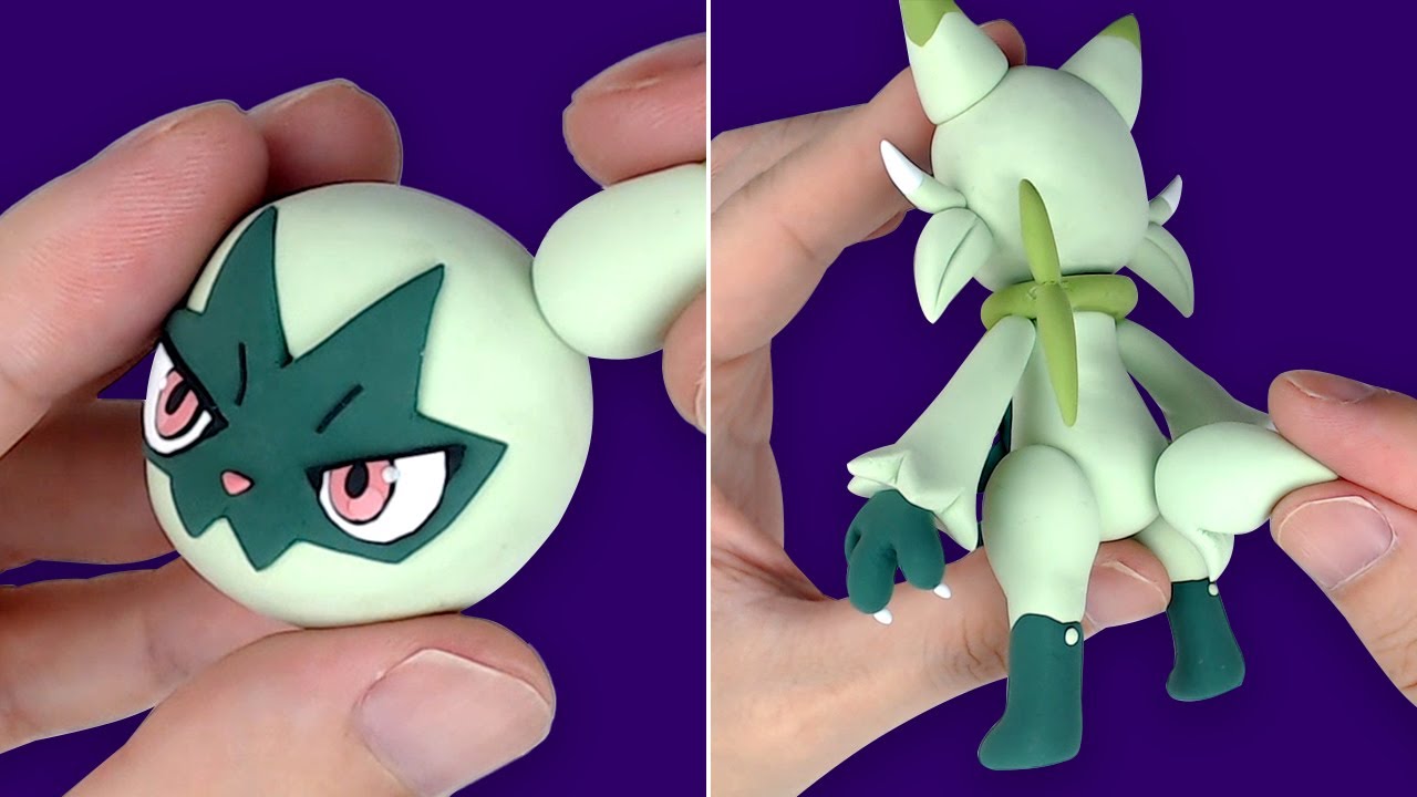 Pokémon Floragato Clay Art [Pokémon Scarlet & Violet] - YouTube