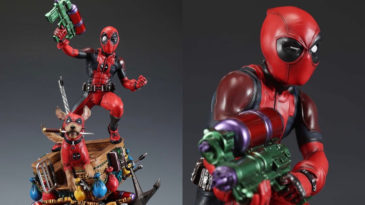 New Deadpool kidpool and dog pool collectible statue revealed xm ...