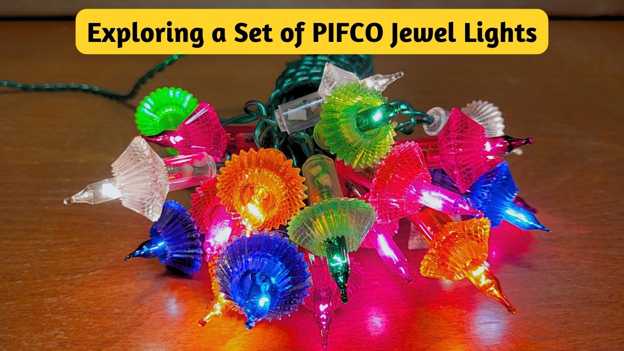 Exploring A Vintage Set Of 1970s PIFCO Jewel Christmas Lights - YouTube