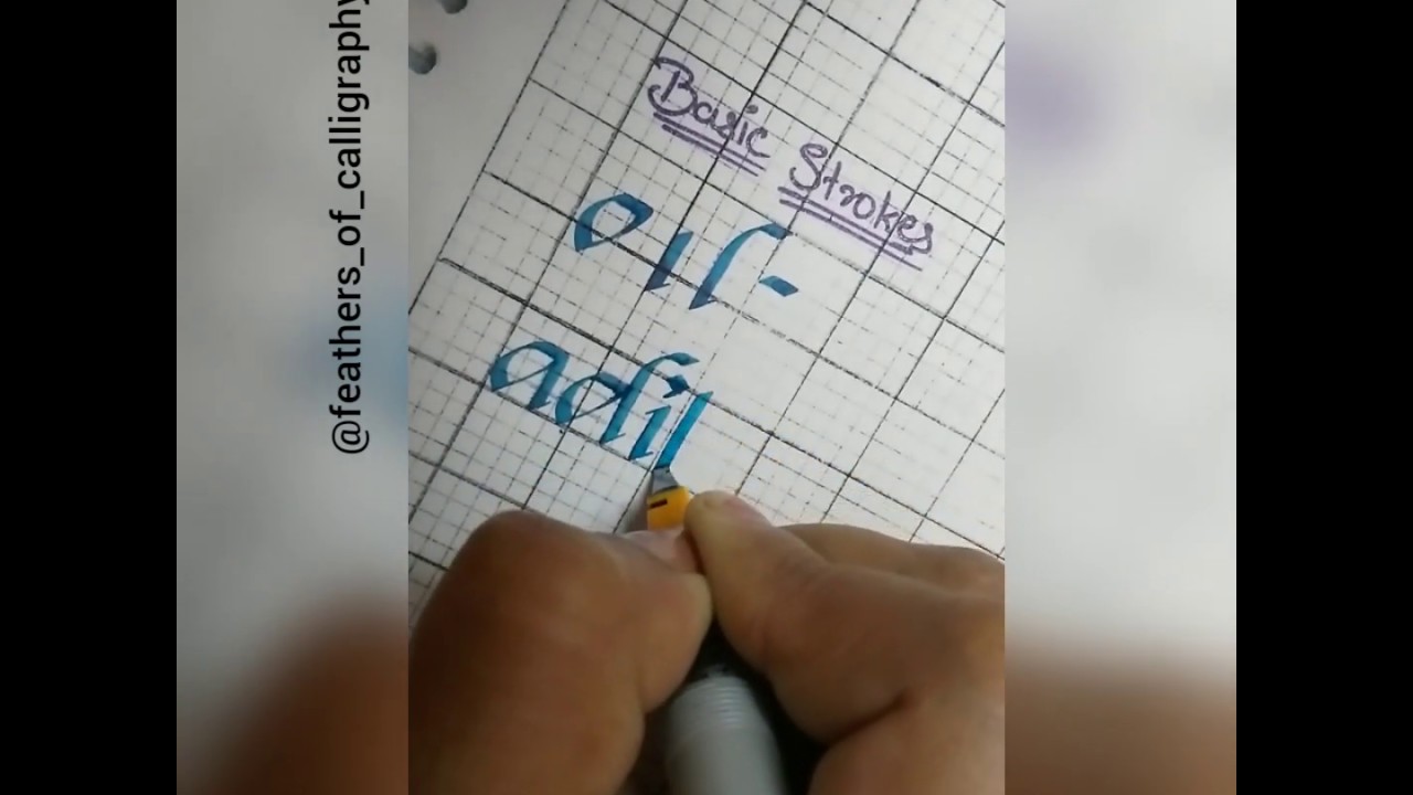 3. How to write your name with Calligraphy? - YouTube
