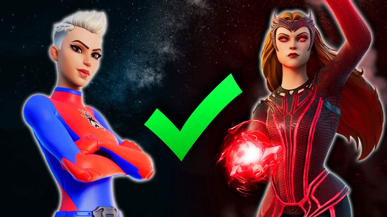 SCARLET WITCH from TEMU?! How to make WANDA in FORNTITE! EPIC Superhero ...