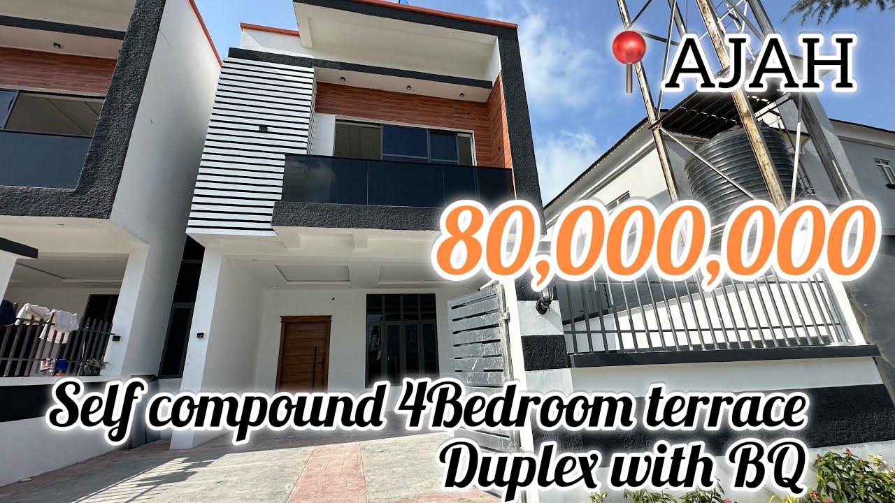 HOUSE FOR SALE IN LEKKI LAGOS NIGERIA:SELF COMPOUND 4 BEDROOM TERRACE ...
