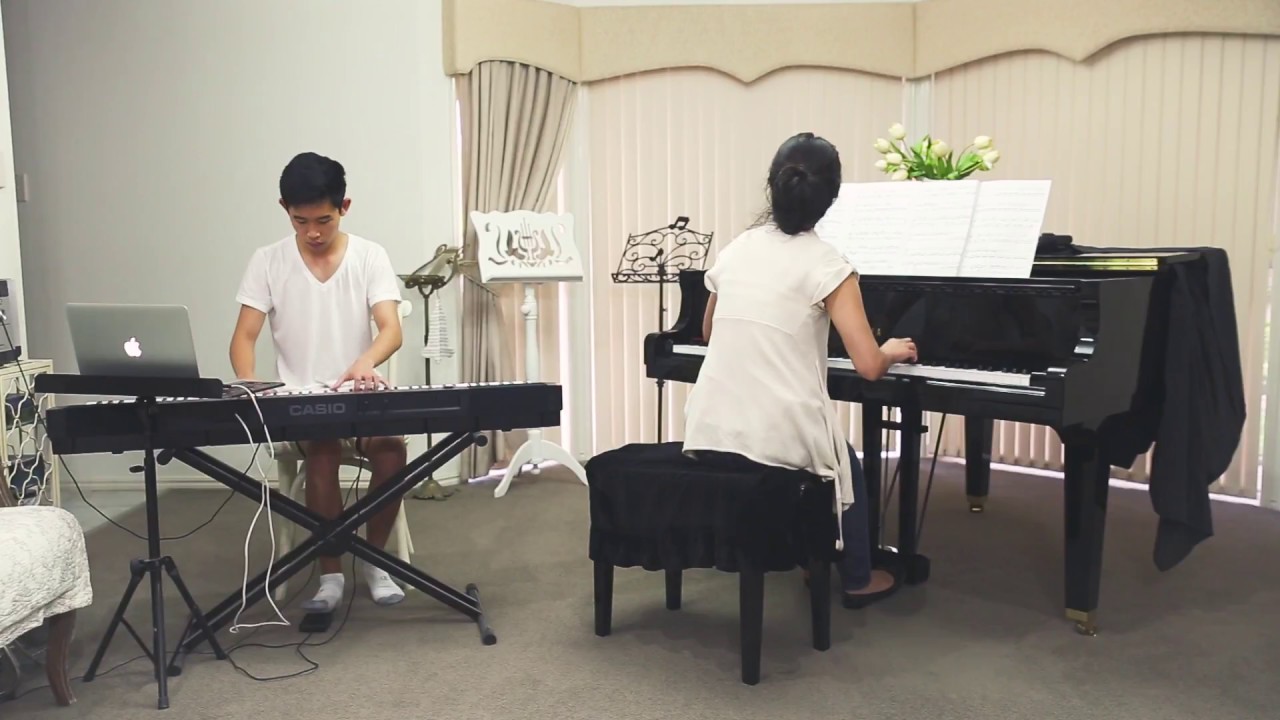 Mozart Sonata C Major K545 for 2 Pianos (Grieg) - YouTube