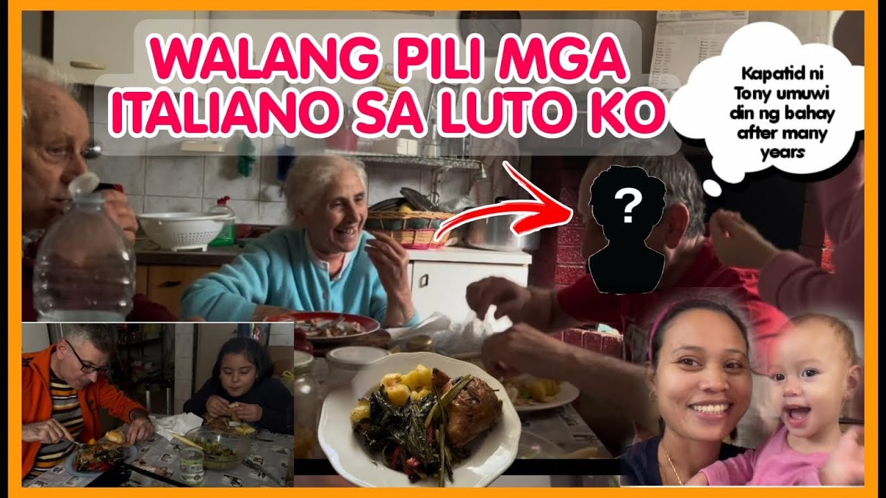 NAKALABAS NA SI NONNA | SARAP NA SARAP ANG MGA ITALIANO SA PINOY STYLE FOODS - YouTube