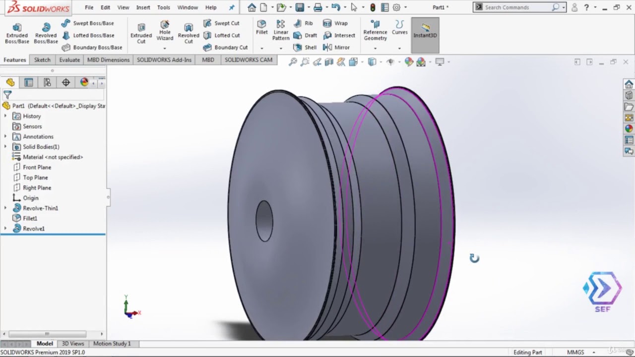 Designing the Car Wheel - YouTube