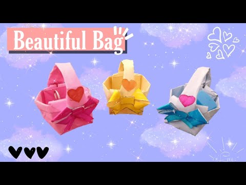 DIY Mini Paper Bag Making at Home || How To Make Easy and Beautiful ...