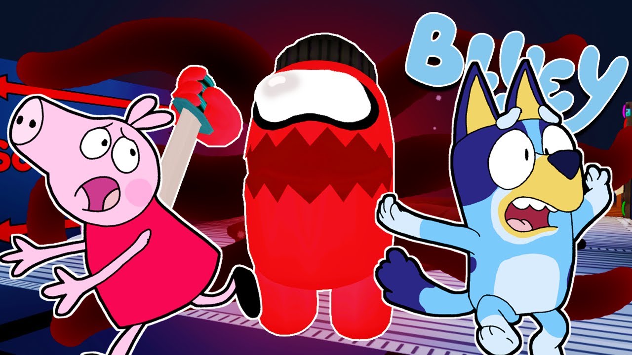 BLUEY ESCAPA de un AMONG US ALIEN MALVADO | Las Aventuras de BLUEY en ...