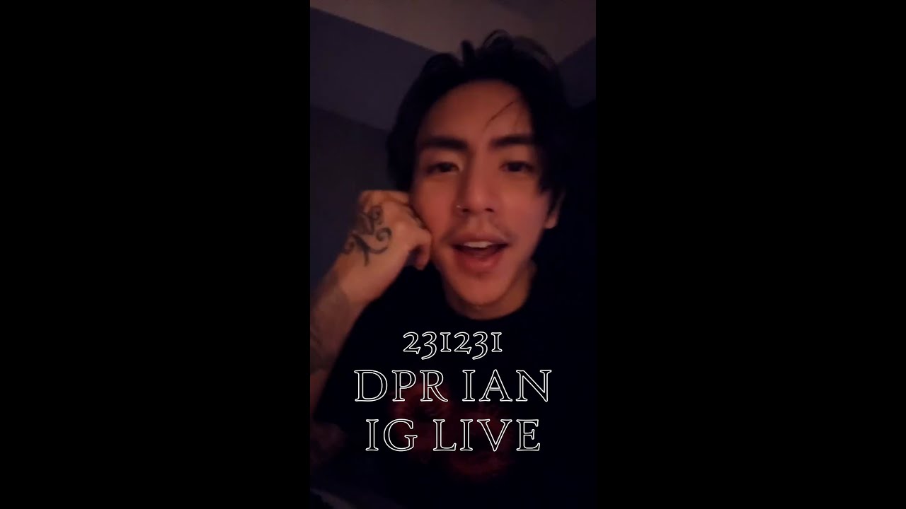 [231231] DPR IAN IG LIVE (1) full (디피알 이안 인스타그램 라이브 방송) - YouTube
