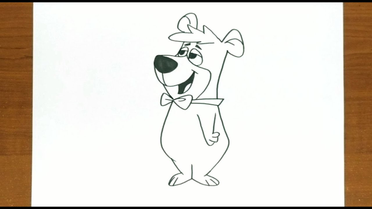 How to Draw BOO BOO BEAR - YouTube