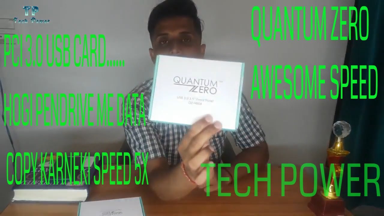QUANTUM ZERO USB 3.0 PCI CARD UNBOXING AND INSTALLATION IN HINDI - YouTube
