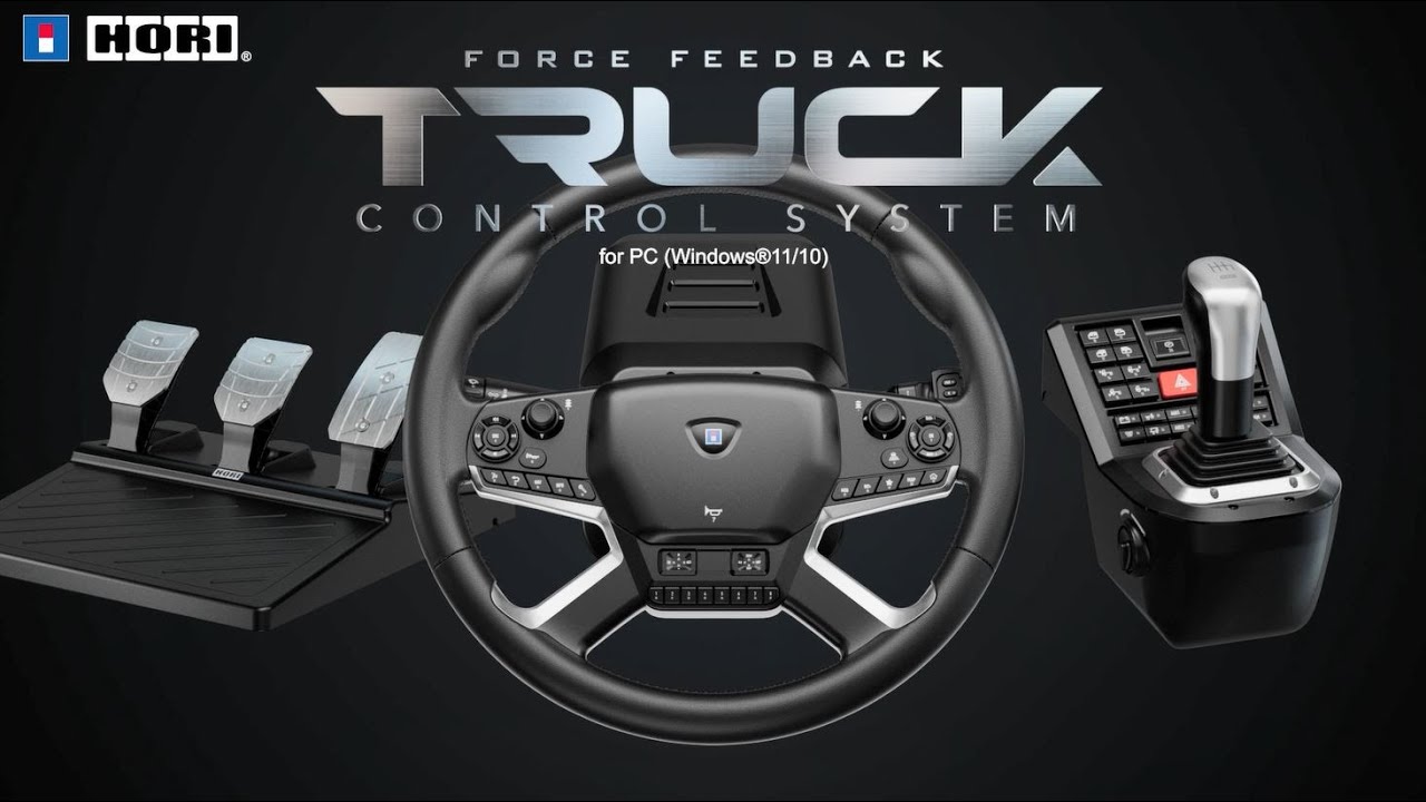 HORI Volante con Cambio e Pedaliera per Truck Simulator per PC (Windows ...