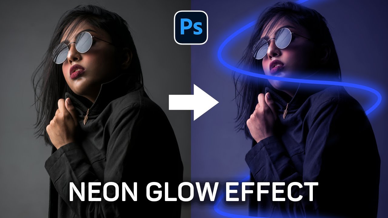 Neon Light Effect in Photoshop Tutorial for Beginners - YouTube
