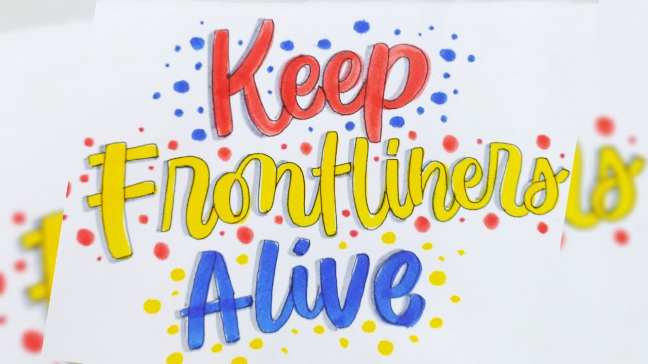 Letter for Frontliners 💌 | Cheleegraphy | #ArtVlog 6 - YouTube