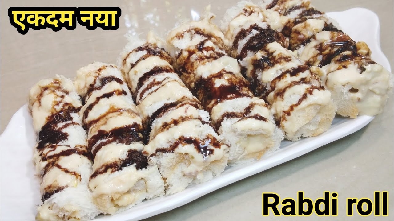 Rabdi Rolls | 5 Minutes Desert Recipe Quick And Easy | Bread Rabdi ...
