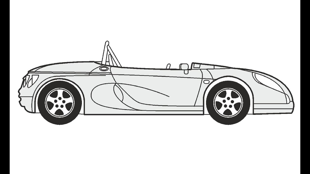 How to Draw a Renault Spider / Как нарисовать Renault Spider - YouTube
