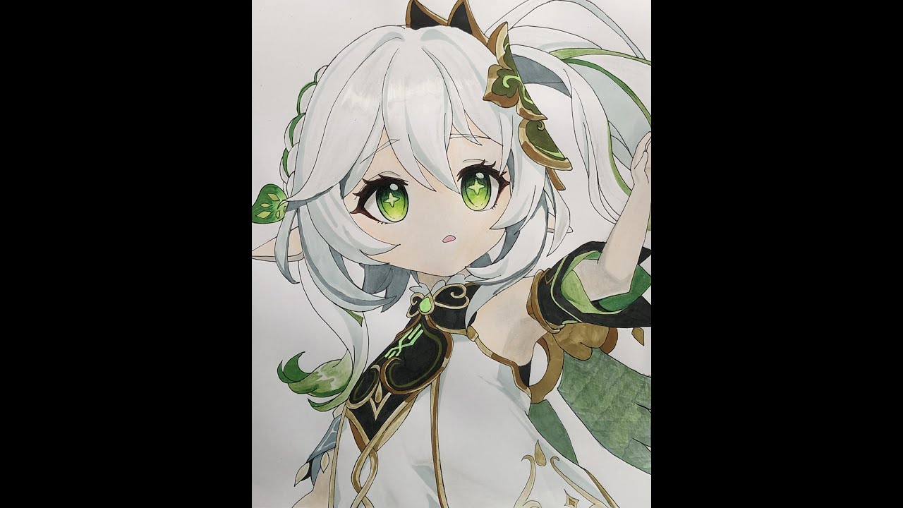 How to draw Nahida from "Genshin Impact" (step by step) - YouTube