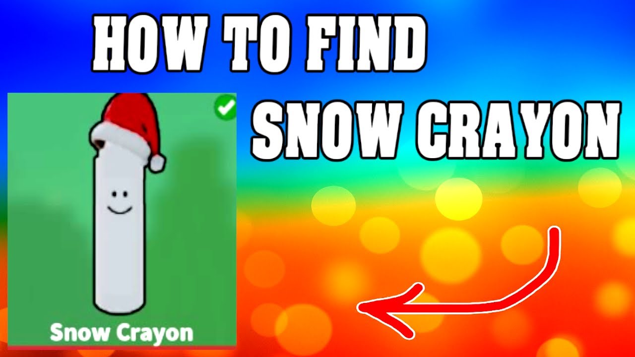 How To Find SNOW CRAYON in FIND THE CRAYONS ROBLOX 🖍️ [UPDATE ...