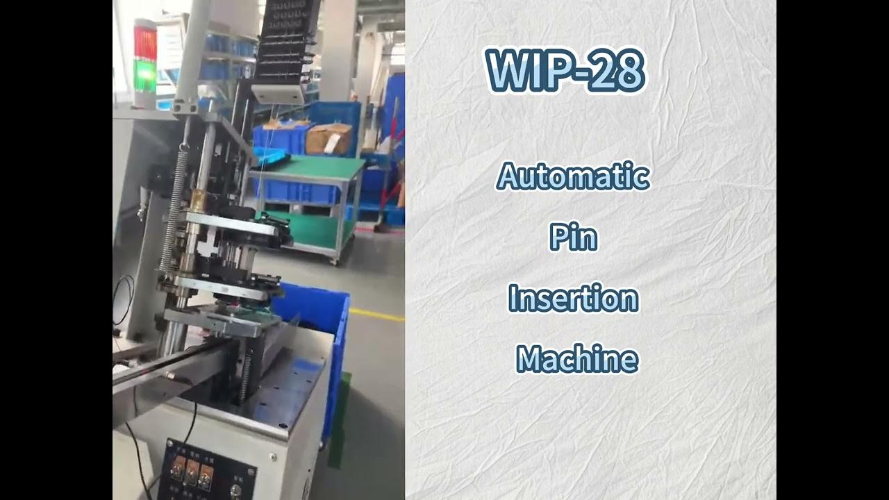 Automatic two-time pin inserting WIP-28D WIP28 - YouTube